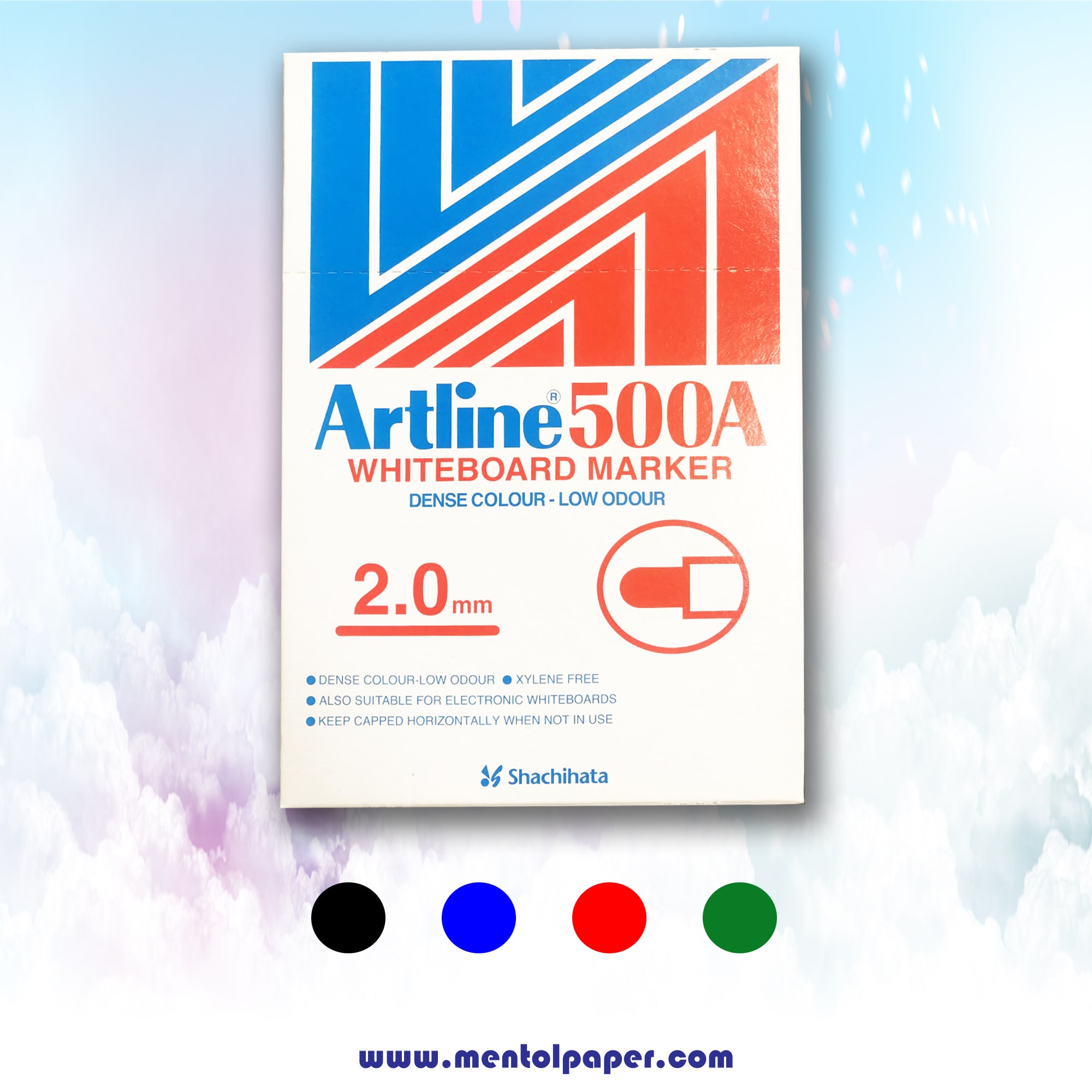 ARTLINE 500A WHITEBOARD MARKER PEN 2.0MM – Mentol Paper